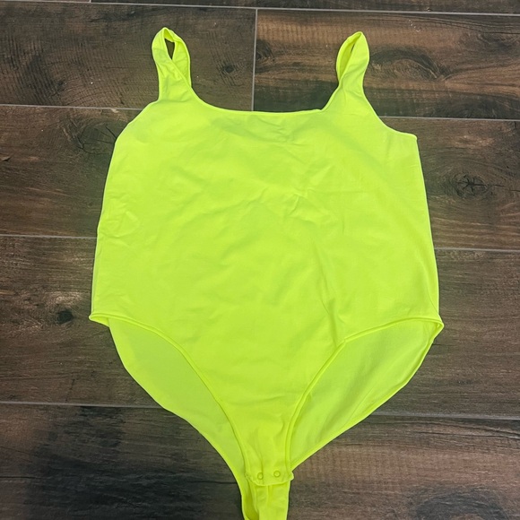 SKIMS | Tops | Skims Bright Yellow Bodysuit | Poshmark